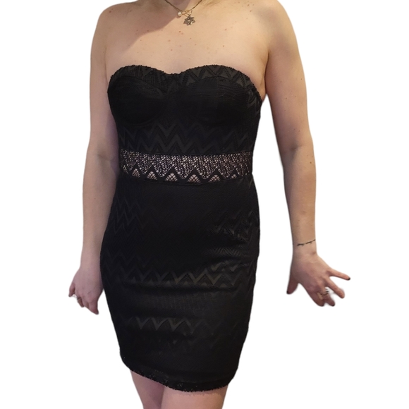 Material Girl | Dresses | Strapless Material Girl Mini Dress Aztec ...